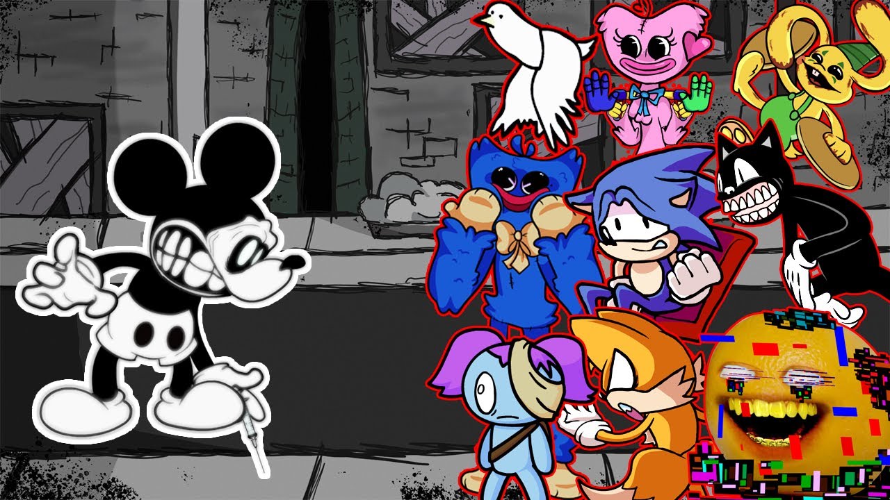 FNF - Unknown Suffering But Everyone Sings It 🎤(Every Turn a Different ...