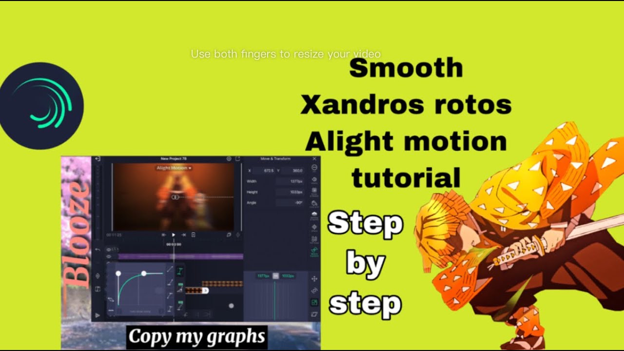 Xan Roto tutorial Alight motion - YouTube