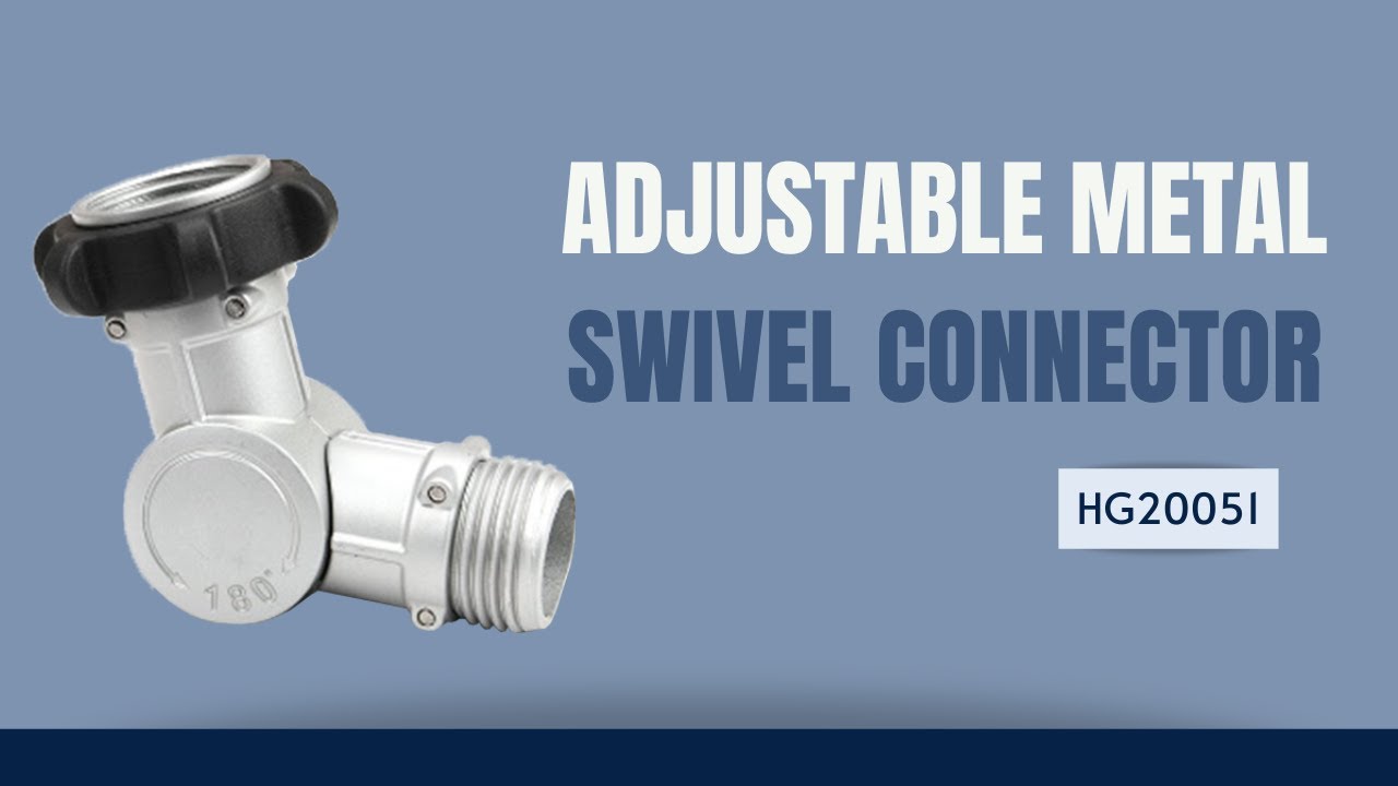 Adjustable Metal Heavy Duty Swivel Garden Hose Connector Dual 180° and ...