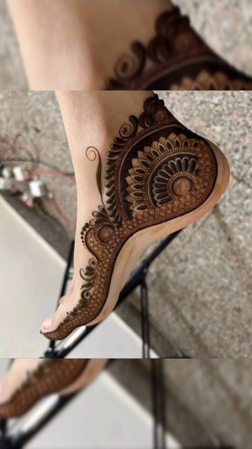 Pairon ki Mehandi ke simple latest design 2024 2025#hennadesign # ...