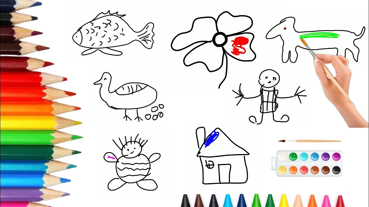 kids drawing step by step|children's drawing|drawing for kindergarten ...
