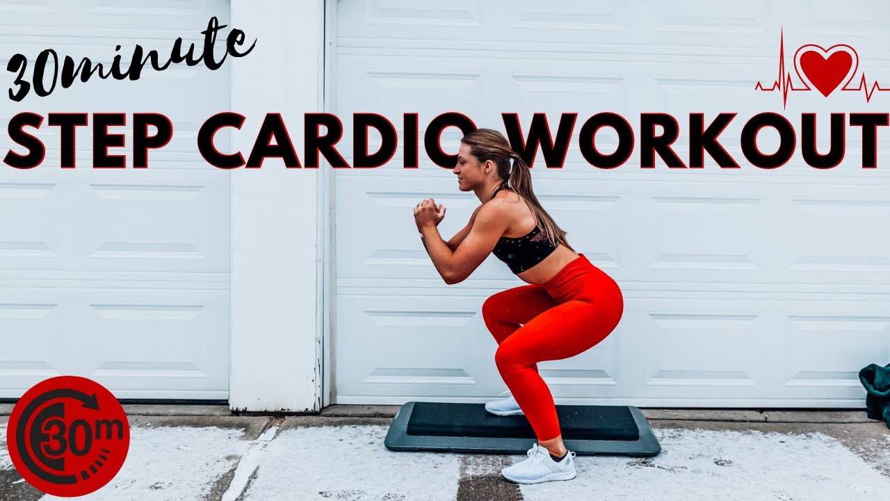 30 MINUTE STEP CARDIO WORKOUT - YouTube