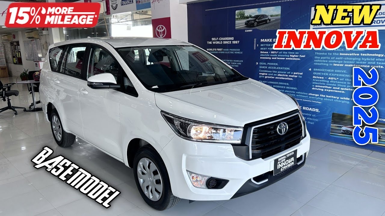 Toyota Innova Crysta 2025 Base Model Review | Price & Mileage | 2025 ...