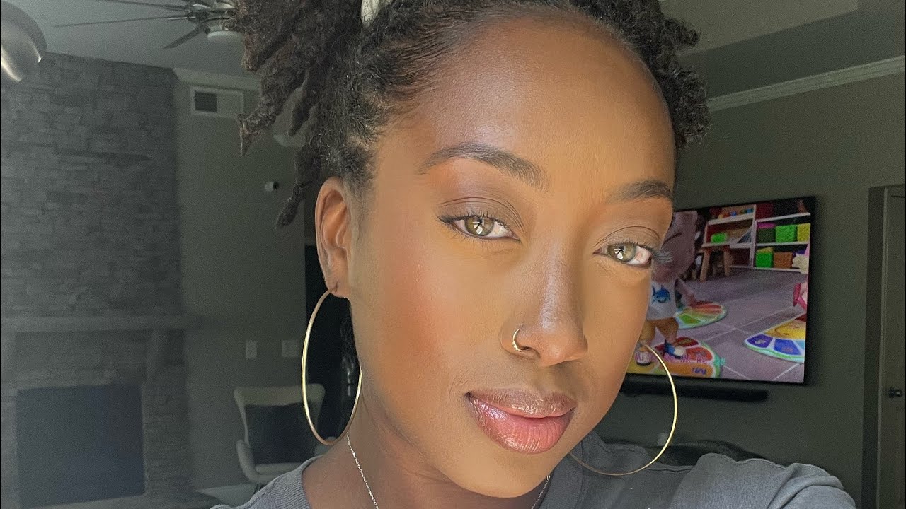 Everyday makeup look for brown skin beginner friendly - YouTube