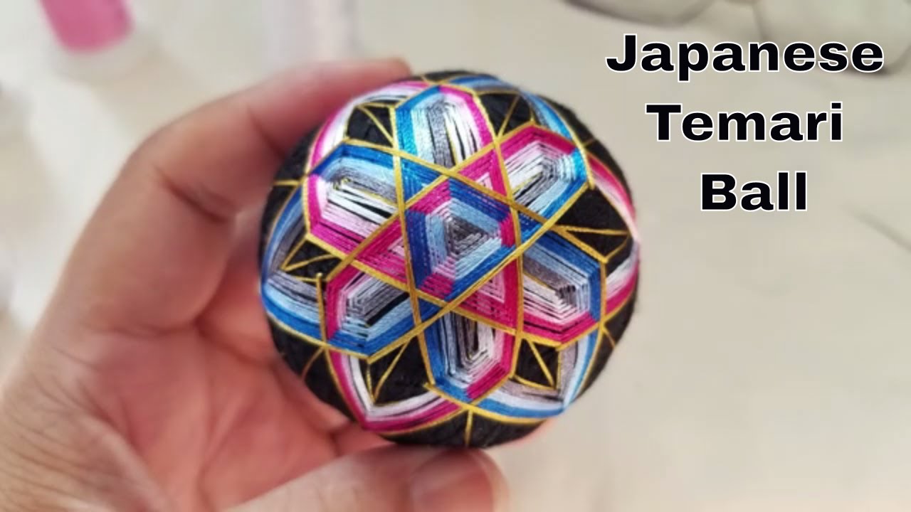 Japanese Temari Ball | DIY Temari Embroidery | Decorative ...
