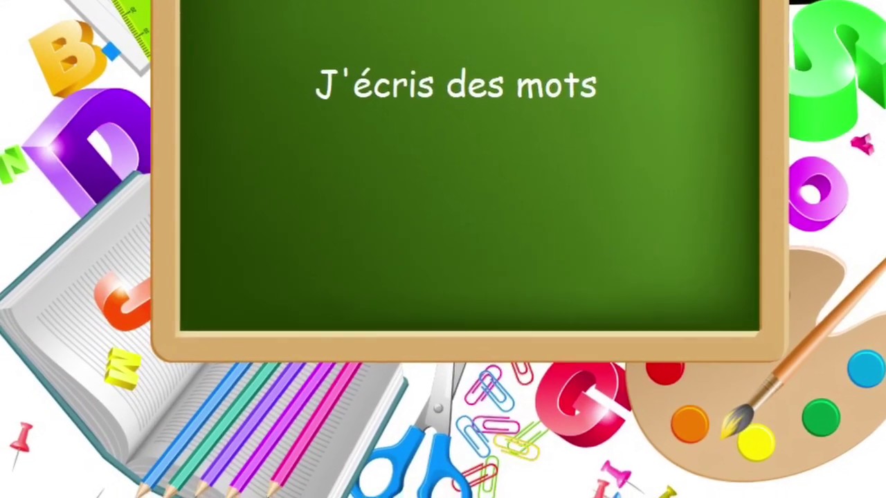 Lundi 30 mars j’écris des mots avec é er ez - YouTube