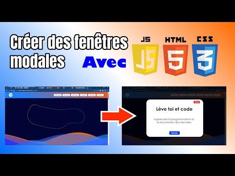 Comment créer des fenêtres modales avec HTML CSS ET JAVASCRIPT - YouTube