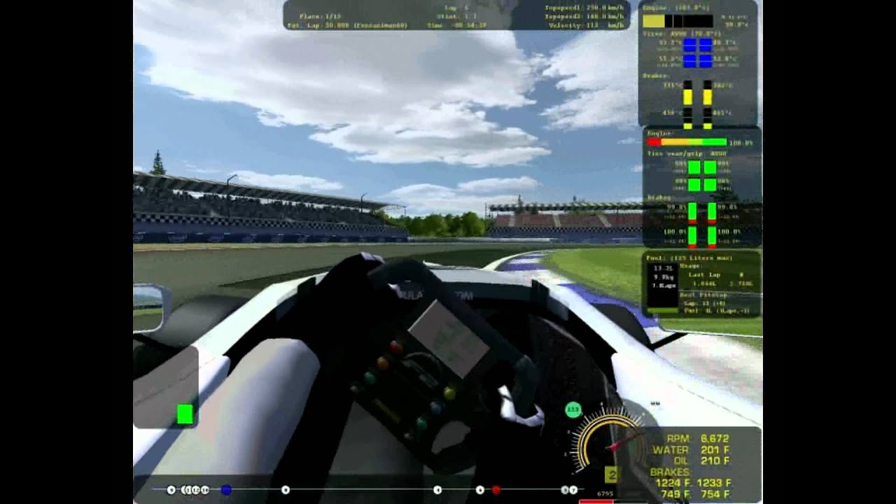 rFactor Formula 2 Onboard Silverstone Short Circuit (Live Cockpit View ...