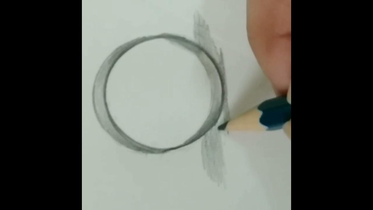 how to draw a 3d ring - YouTube