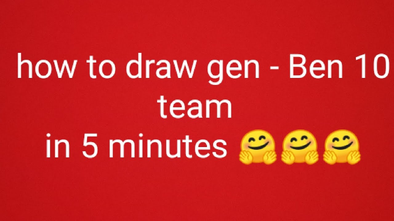 how to draw gen in 5 minutes - YouTube