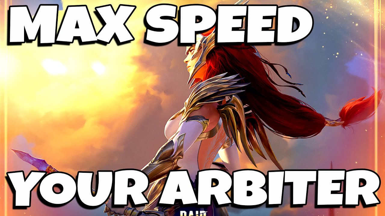 Tricks and Tips to Build your ARBITER FOR MAX SPEED :Raid Shadow ...