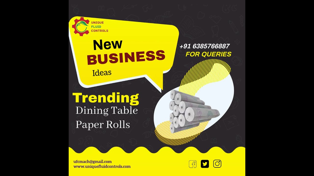 Unique Dining Table Paper Roll Making Machine - YouTube