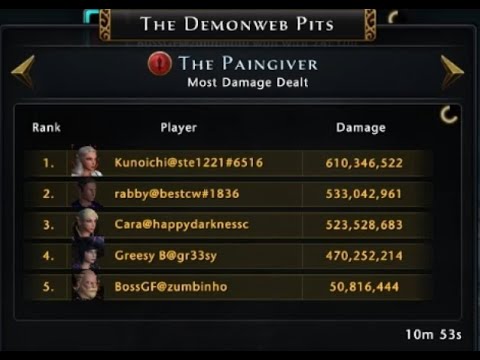 Neverwinter Master Demonweb Pits Speedrun | 10:53 | Songblade PoV - YouTube