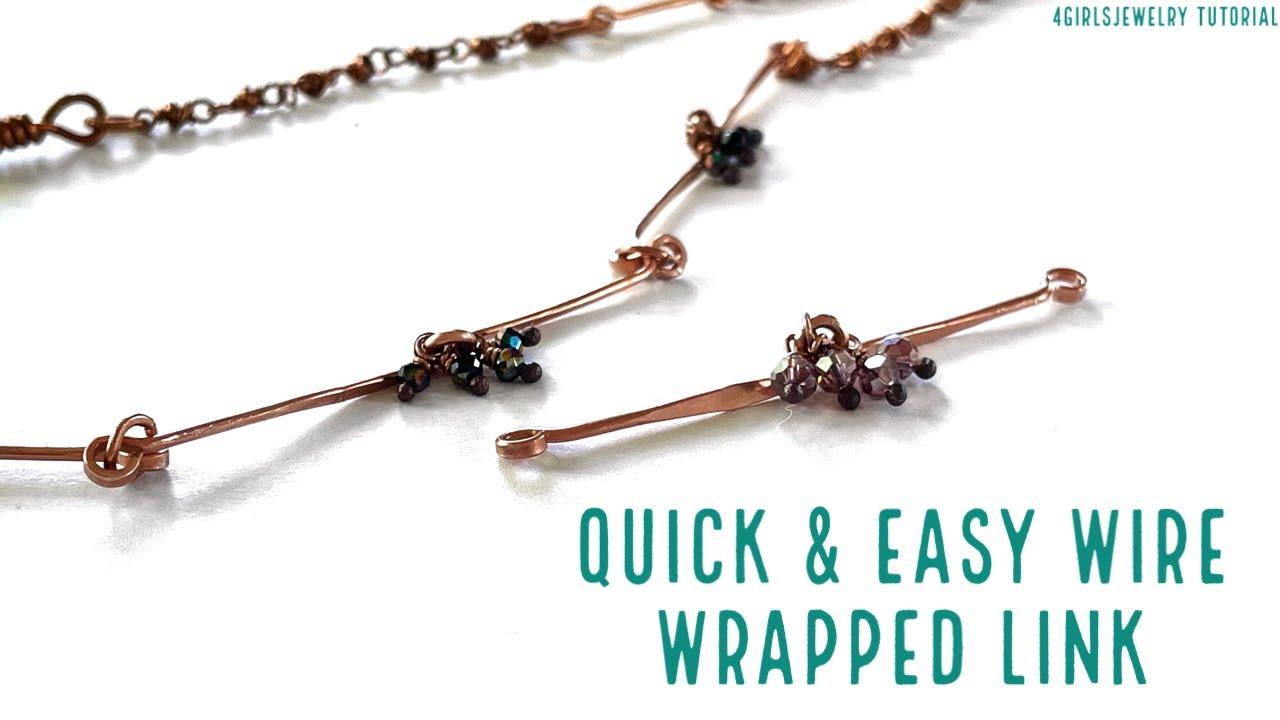Jewelry Tutorial | Quick and Easy Wire Wrapped Link - YouTube