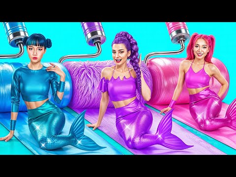 KPop Demon Hunters Makeover! Rumi And Zoey Got Glow Up Into Mermaids