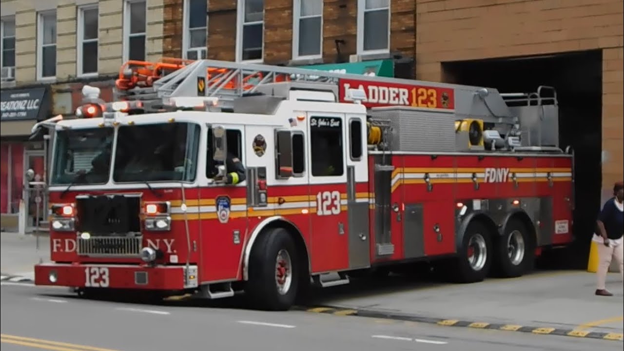 FDNY Engine 234, Ladder 123, Ladder 174, and Battalion 38 Responding ...