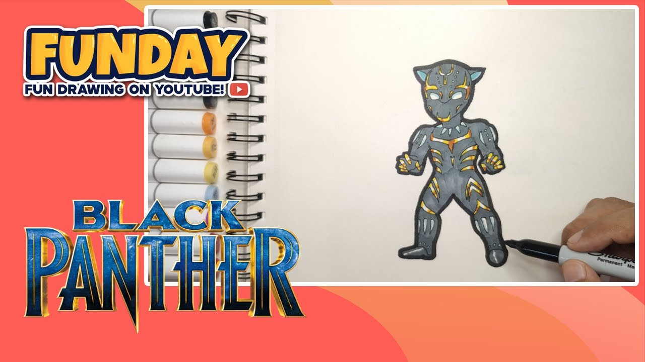 How to Draw BLACK PANTHER SHURI 🖤‼️ #wakandaforever #marvel #howtodraw ...