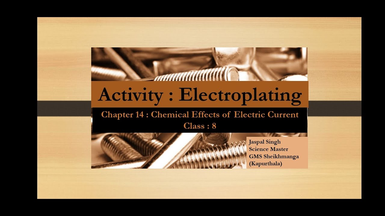 electroplating class 8 science activity #scienceexperiments - YouTube