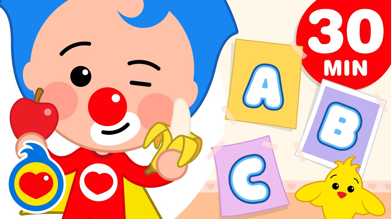 Apples and Bananas 🍎🍌Vowels & Numbers ♫ Playful Learning ♫ Plim Plim ...