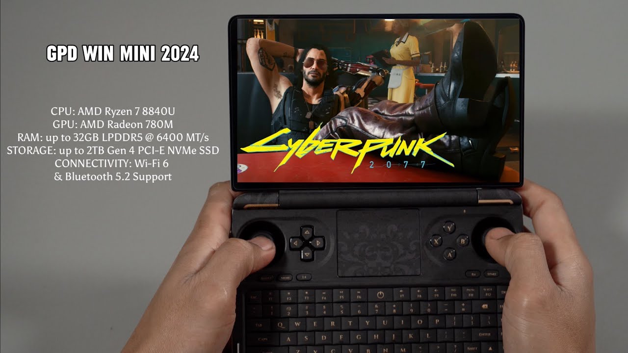 Cyberpunk 2077 - GPD Mini 2024 | 20W - Low-High settings | Gameplay ...