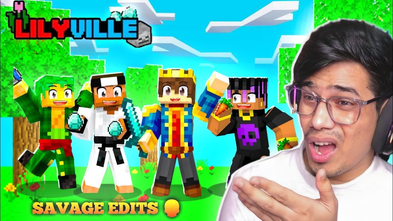 SAVAGE MOMENT SHORTS & LILYVILLE MEMBERS // MP VILLAGE GAMER #minecraft ...