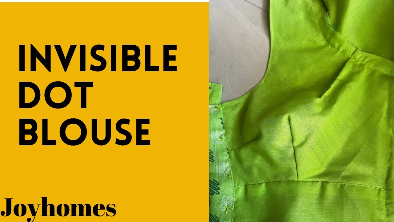 Boutique style dot finishing blouse / invisible dot #trending - YouTube