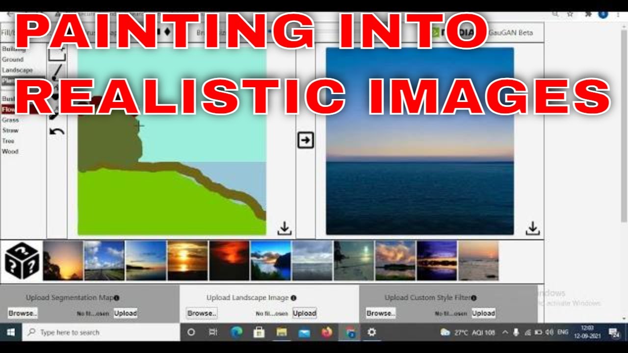 Nvidia Gaugan - Painting into realistic images - YouTube