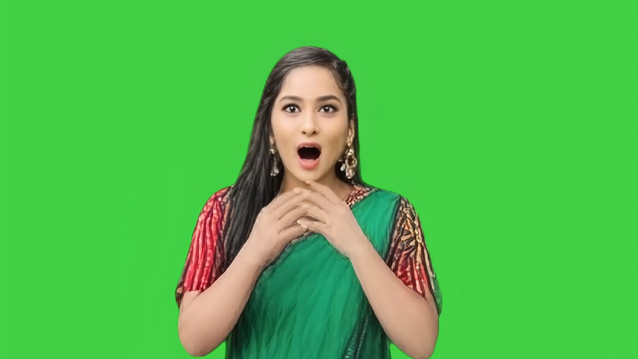 Shocked woman meme green screen video | Shocked girl green screen - YouTube