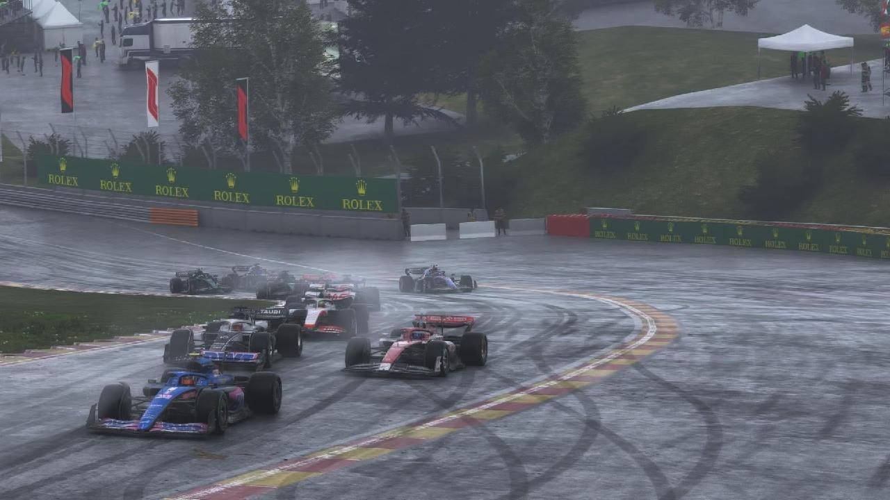 The two Williams Crash at SPA F1 22 - YouTube