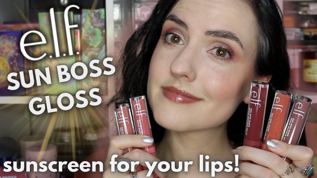 Sunscreen for your lips?! NEW e.l.f. Cosmetics SUN BOSS GLOSS | Lip ...