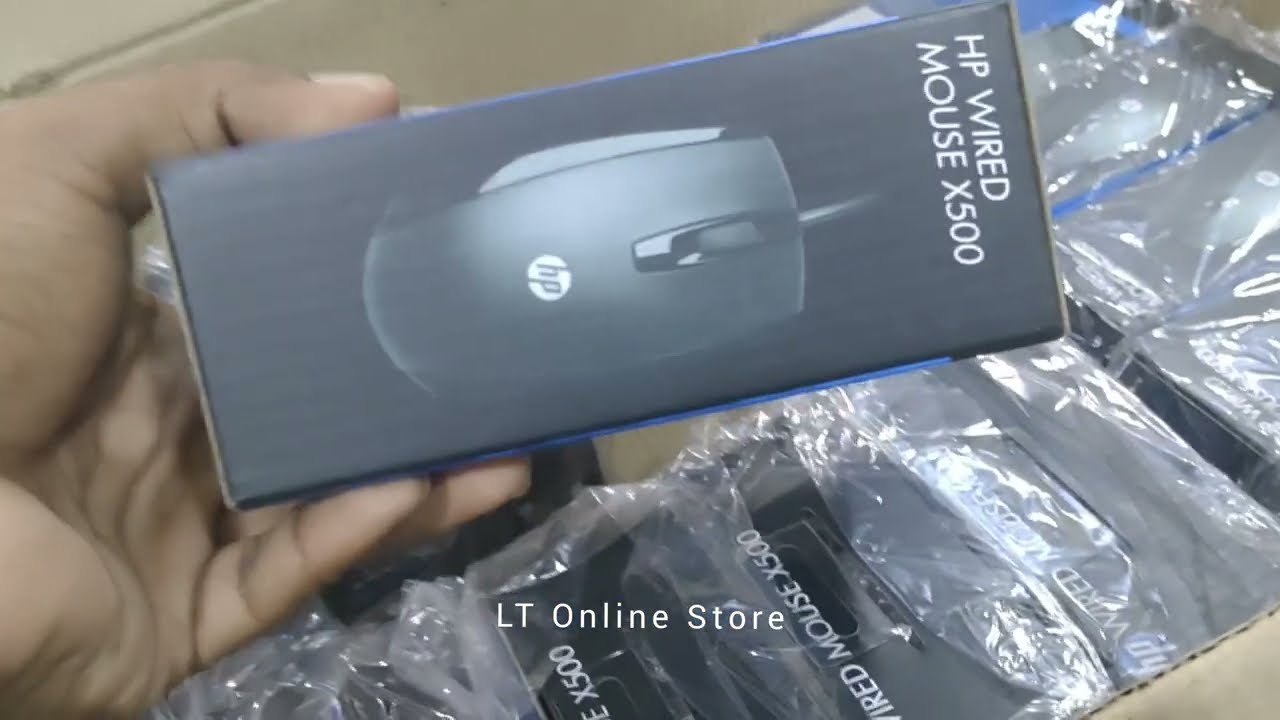 HP X500 Wired Optical Mouse - YouTube