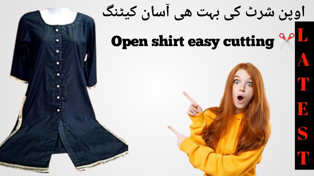 Open shirt easy cutting new method 2023 ️😯||open shirt - YouTube