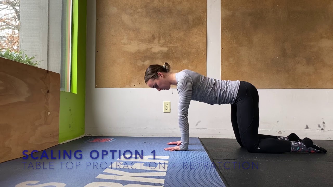 TABLE TOP SCAPULAR CONTROL | regaining shoulder control - YouTube