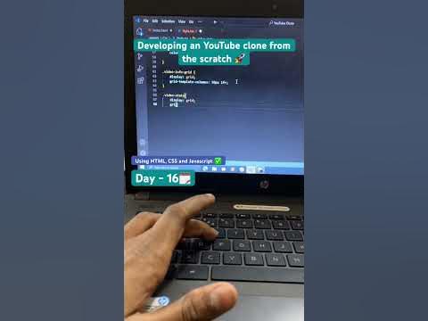 Day - 16 building a YouTube clone 🚀🗓️ #codingchallange #scratchcoding #challenge #co # ...