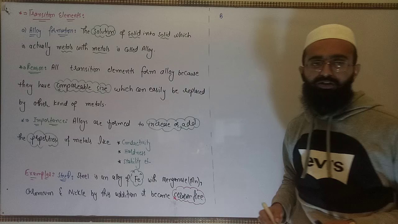Interstitial compounds and Alloy formation ofTransition Elements, CH#6 ...