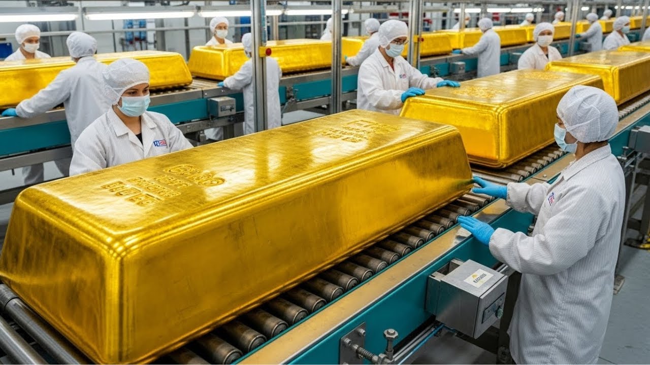 Inside the BIGGEST Gold Refinery — From Doré Bars to Pure Gold Bullion ...