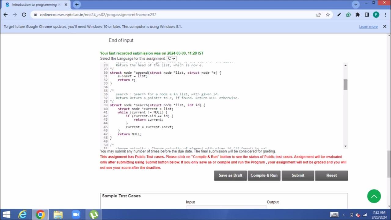 Introduction to Programming in C Week 8 @NPTEL 2024 Solutions - YouTube