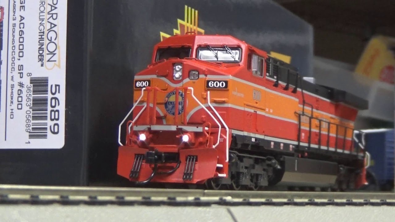 Broadway Limited Paragon 3 SP Daylight AC6000 With Smoke Running Review ...