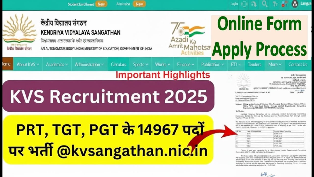 KVS and NVS Form Filling 2025, KVS Registration 2025 Step by Step, Form ...