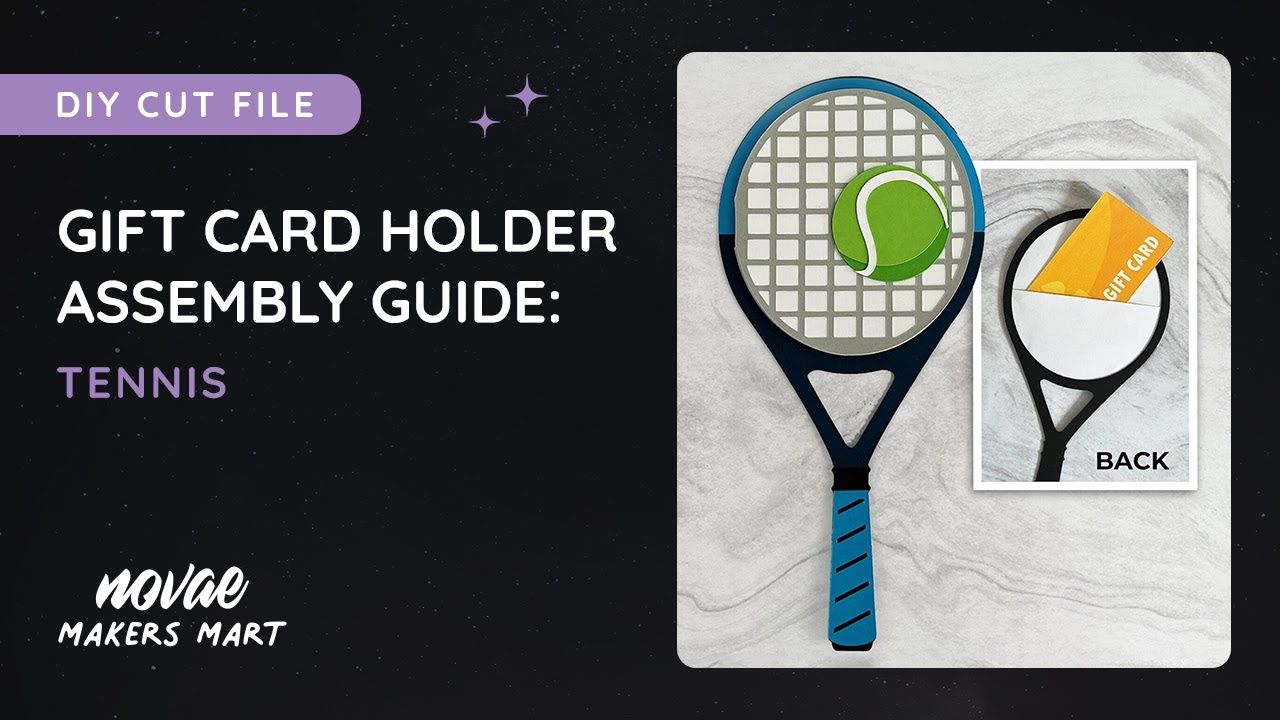 Tennis Gift Card Holder Template | DIY Tennis Gift Card - YouTube