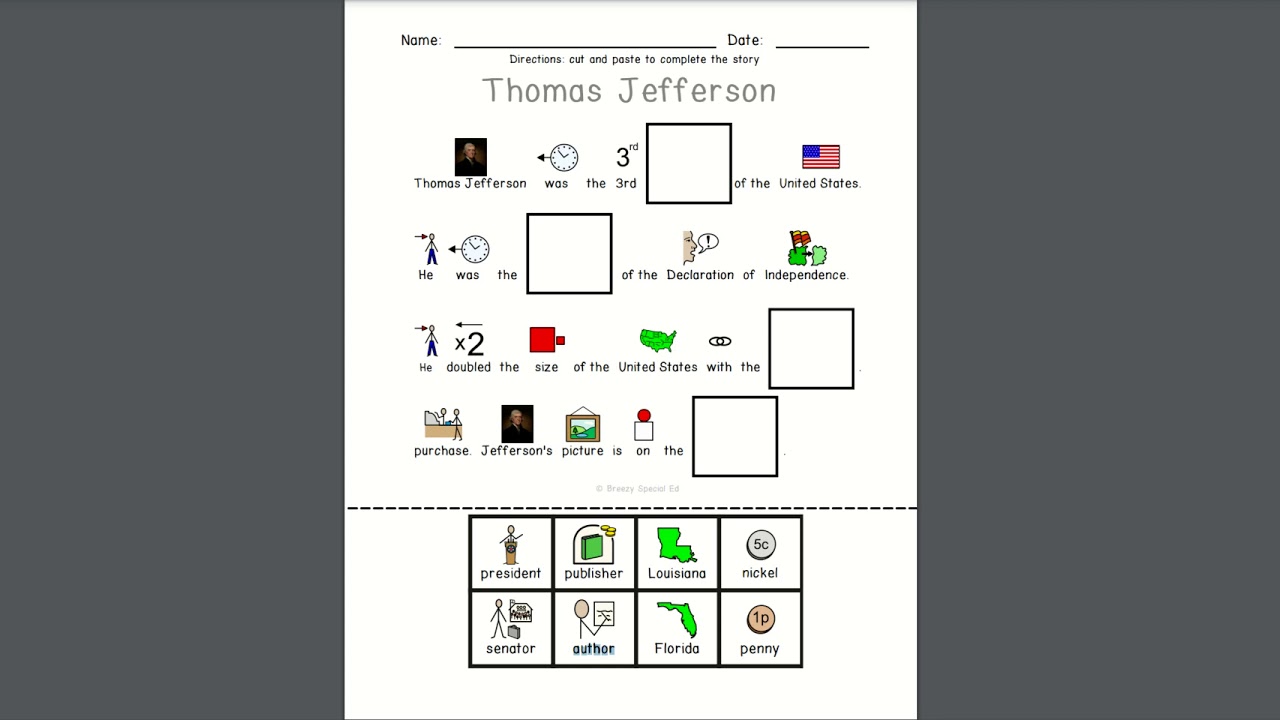 Thomas Jefferson Symbol-Supported Story - YouTube