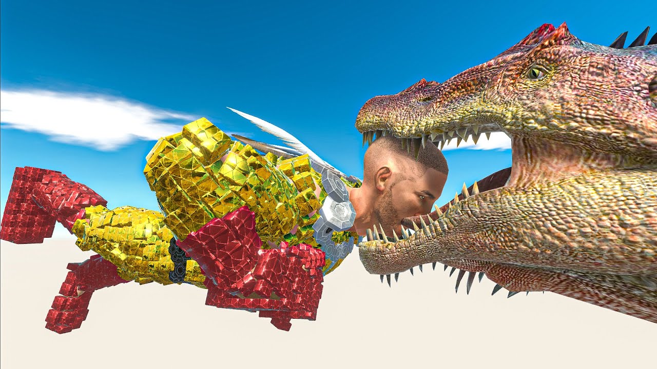 Spinosaurus Catches Saitama - Animal Revolt Battle Simulator - YouTube