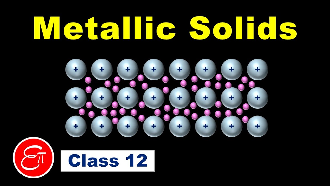 Metallic Solids (The Solid State - 6) || Chemistry for Class 12 in ...