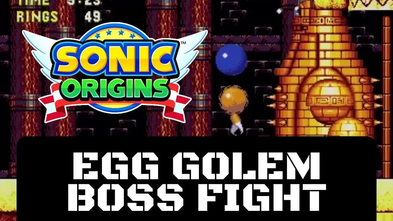 Sonic Origins Sonic 3 & Knuckles Remastered Egg Golem Boss Fight (Boss ...