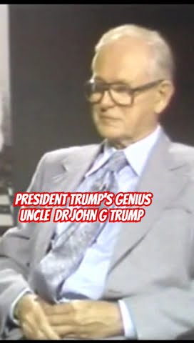 President Trump's Genius Uncle John G Trump rare footage. MIT Professor ...