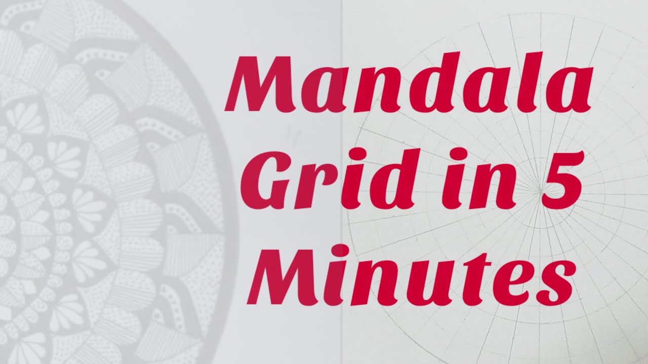 How to make a Mandala Grid/Template in 5 Minutes? - YouTube