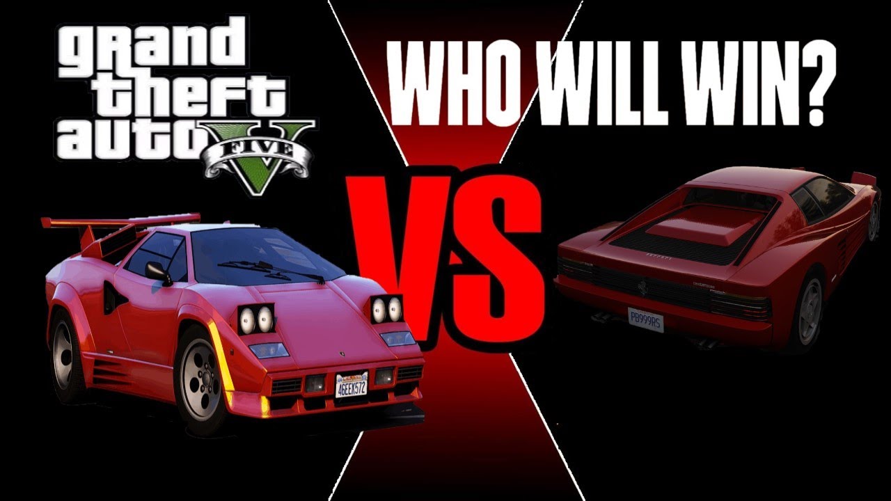 FERRARI VS LAMBO!!! The Ultimate Rival Race (Countach vs Testarossa ...