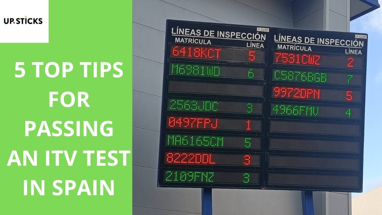 5 Top Tips for passing an ITV test in Spain - YouTube