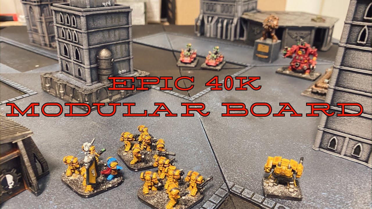 Epic 40K/legion imperialis gaming table: painting, weathering, 3D ...