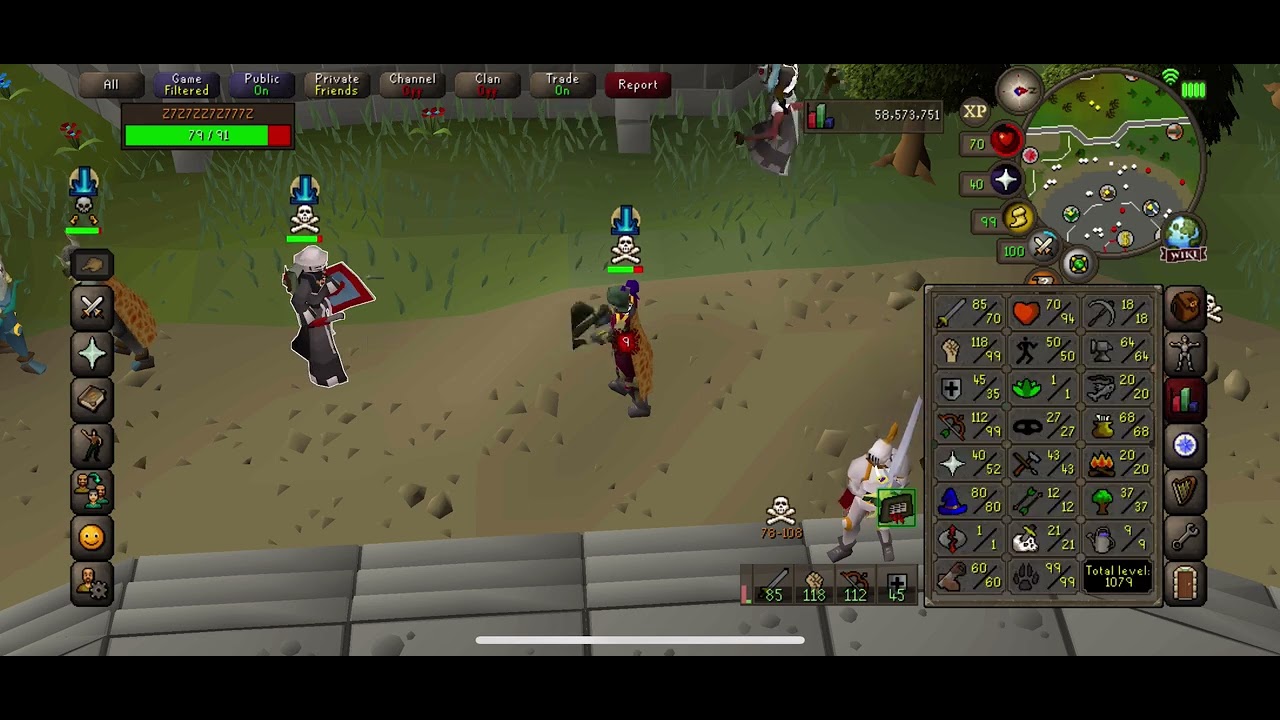 Oldschool RuneScape mobile pking best pking in history - YouTube